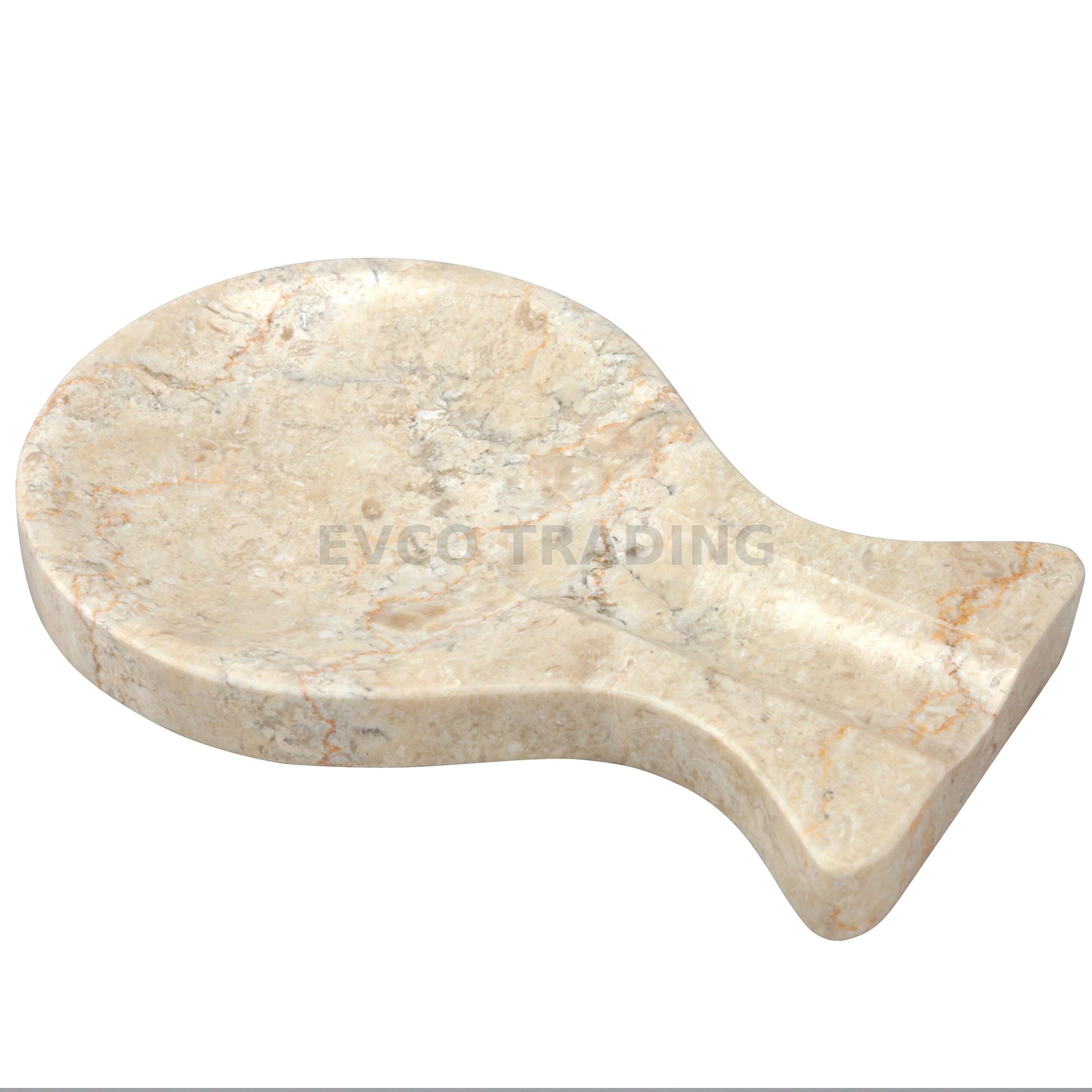 Natural Champagne Marble Spoon Rest | Taiwantrade.com
