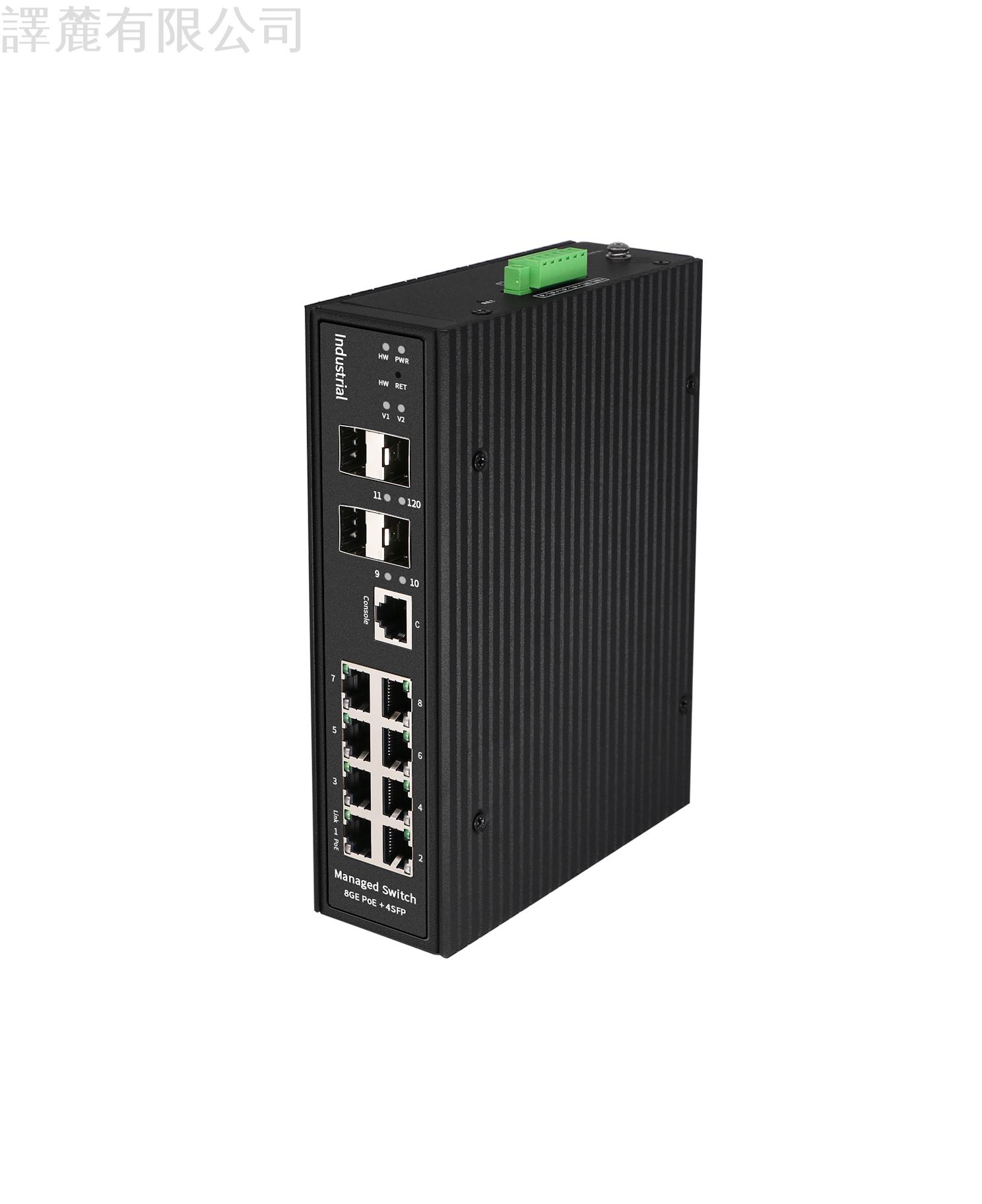 8GE POE+4SFP Managed DIN Rail Ethernet Switch | Taiwantrade