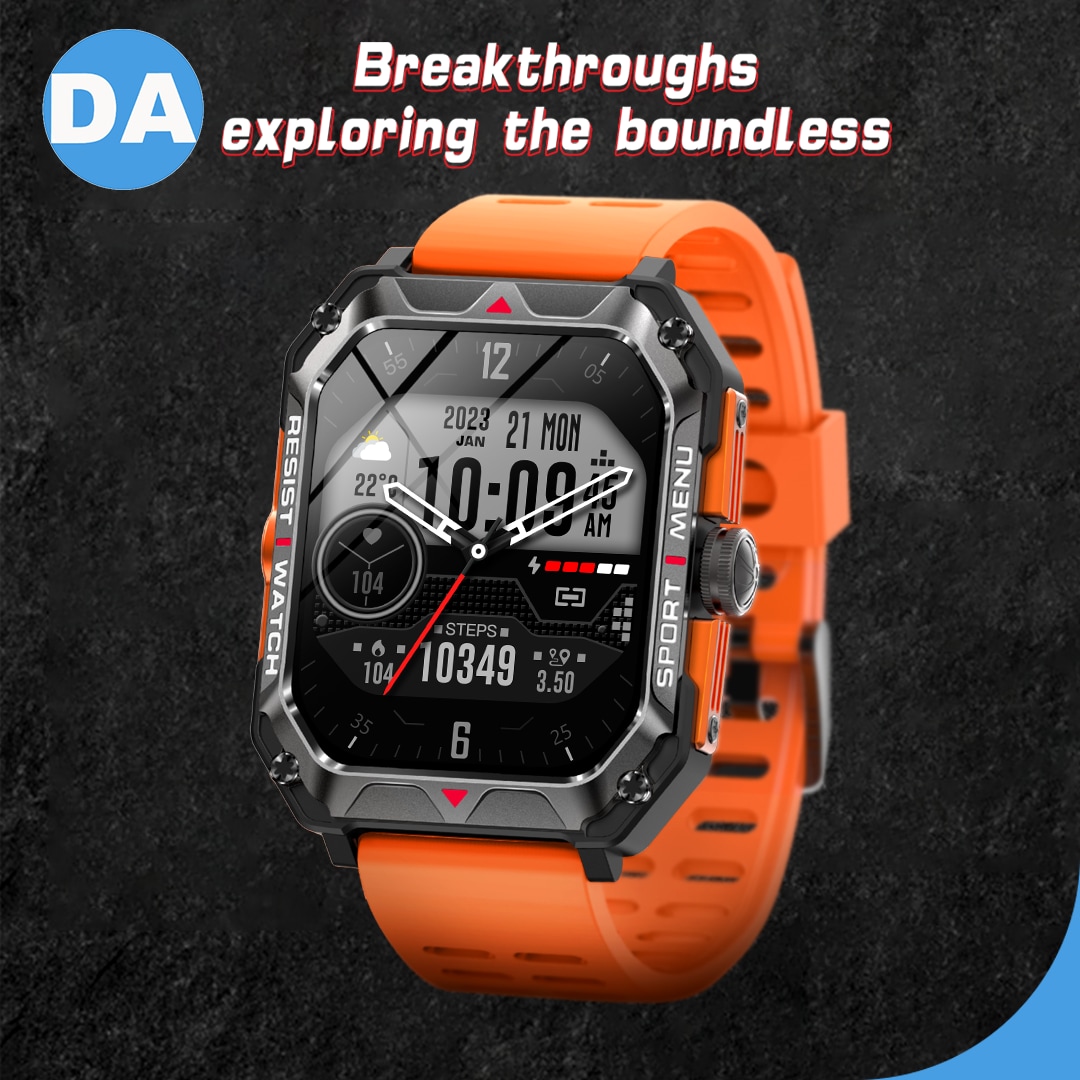 Smart Watch with Tempered Glass Screen and Customizable Appearance ...