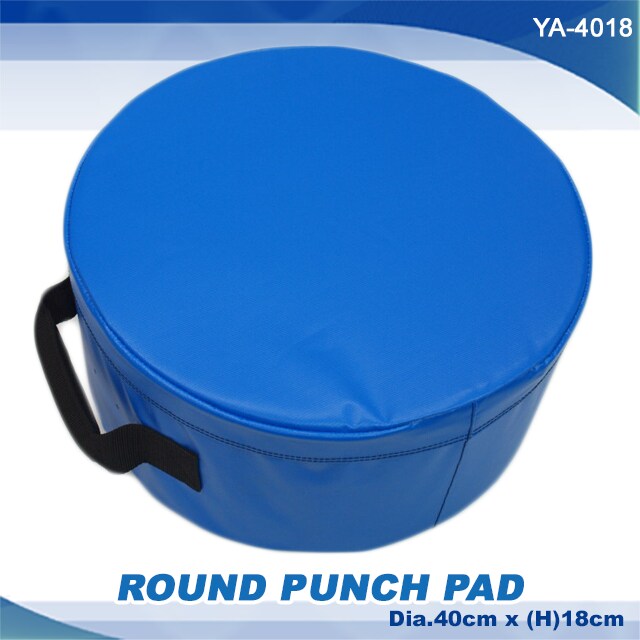 ROUND PUNCH PAD in PVC TAPAULIN CLOTH WITH PP WEAVED HANDLE | Taiwantrade