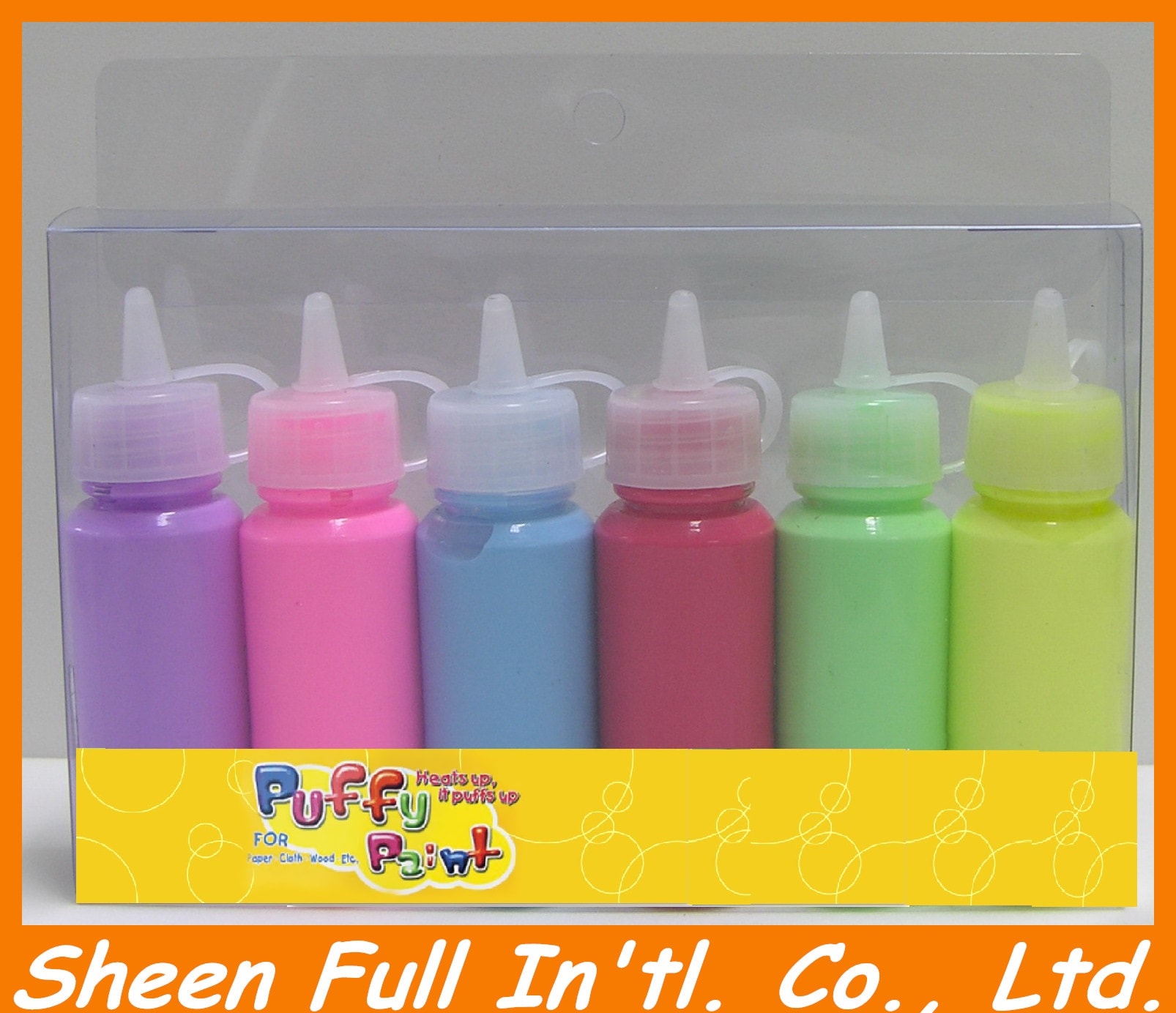 Puffy Paint Package - 37ml*6pcs, Pop-up, 3D effect, to write, edge ...