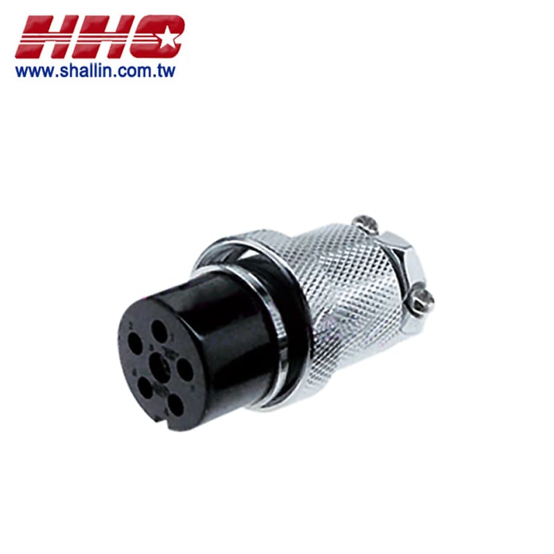 Circular female M25 connector, 5P, RoHS Directive-compliant ...