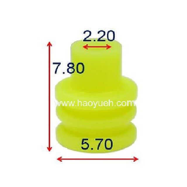 963292-1 (HY1452), Wire Seals For Wire Harness, Yellow, TE/TYCO ...