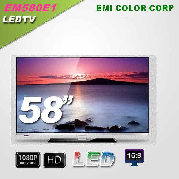58 inch TV, 1080P LED TV, A grade panel support 1920*1080, Full HD TV ...