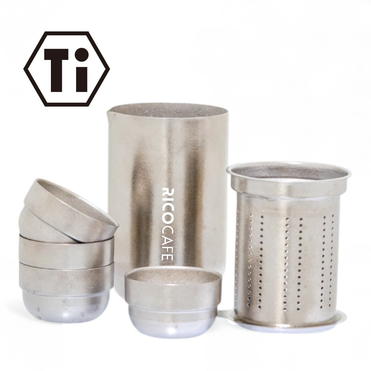Titanium Camping Tea Set Ultralight Portable Outdoor Brewing Kit ...