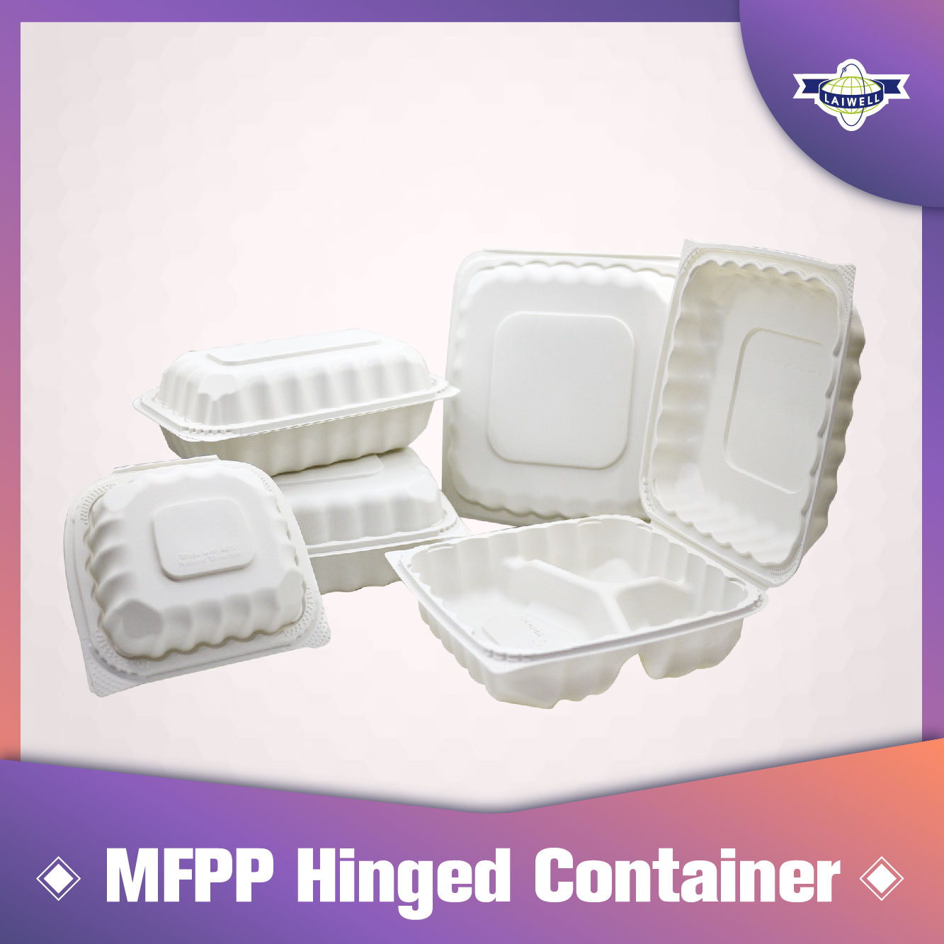 Eco-Friendly MFPP Hinged Container | 100% Recyclable & Microvave-Safe ...
