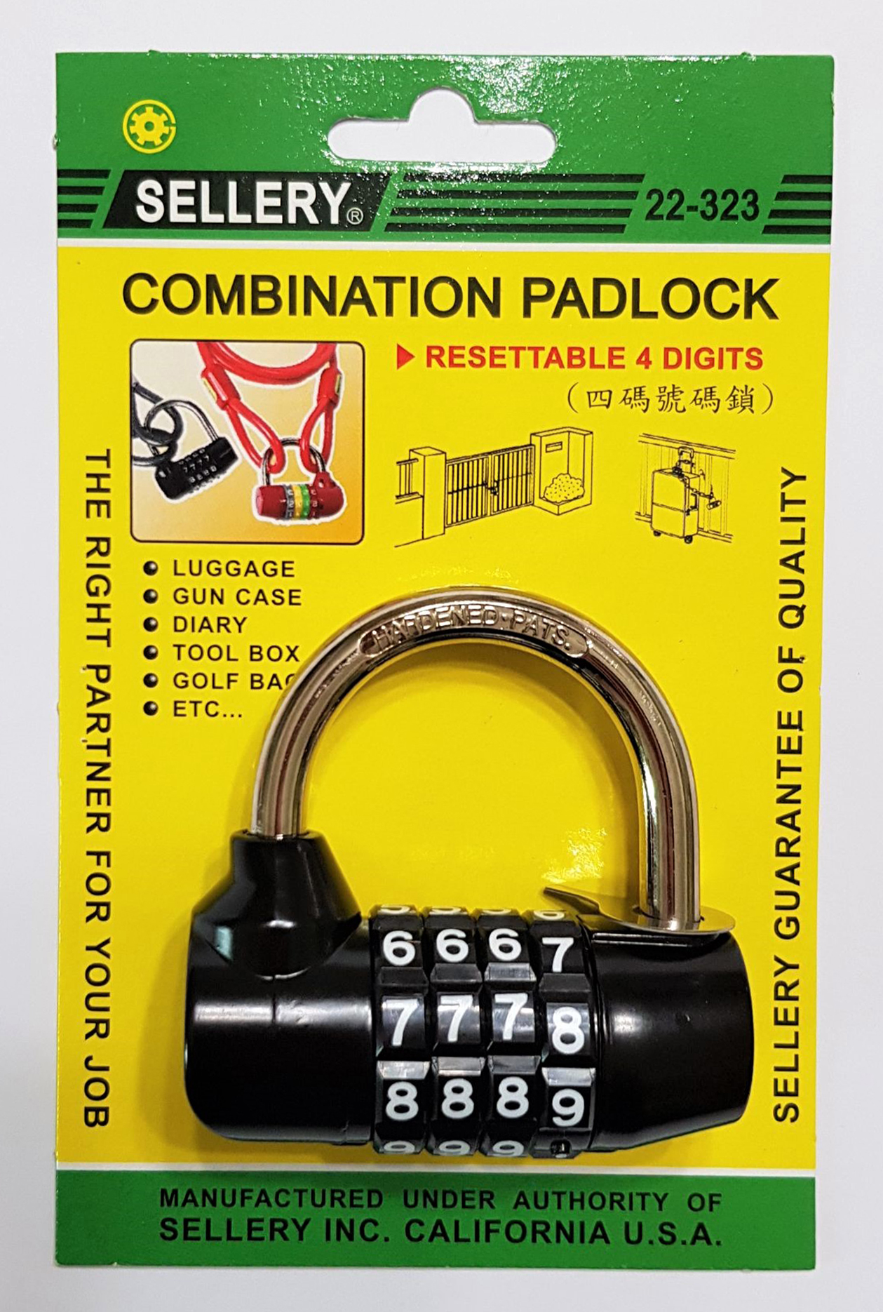 COMBINATION PADLOCK 4 DIGITS | Taiwantrade.com