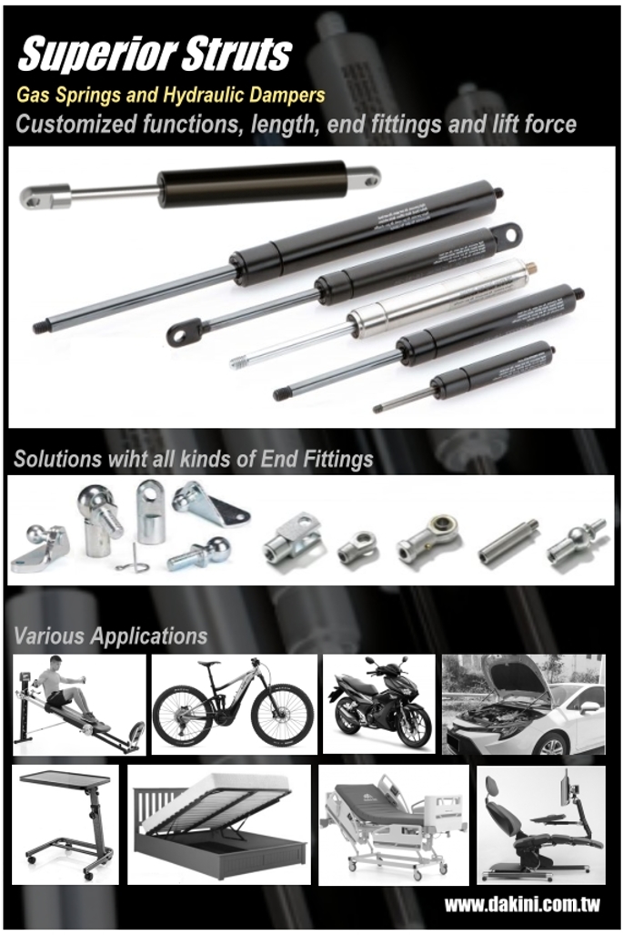Gas Spring & Hydraulic Dampers | Taiwantrade