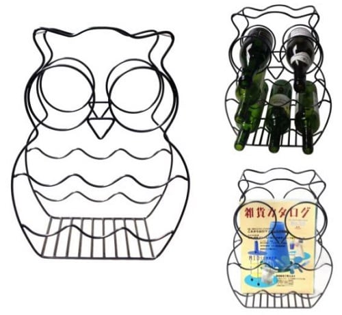 Wine / Magazine Rack in Owl design | Taiwantrade
