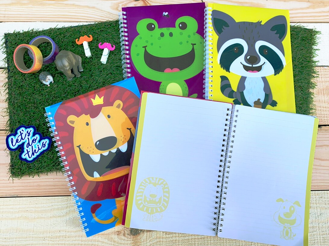 Animal PP Envelope Spiral Notebook | Taiwantrade