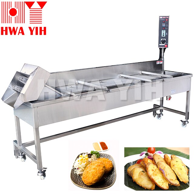 HY-590 Continuous Conveyor Deep Fryer Machine | Taiwantrade