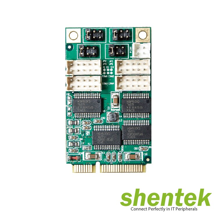 4 port Serial RS232 Mini PCI express card | Taiwantrade