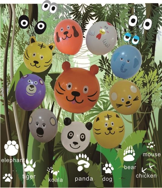 Balloon Animal Funny Face Heads with stickers | Taiwantrade