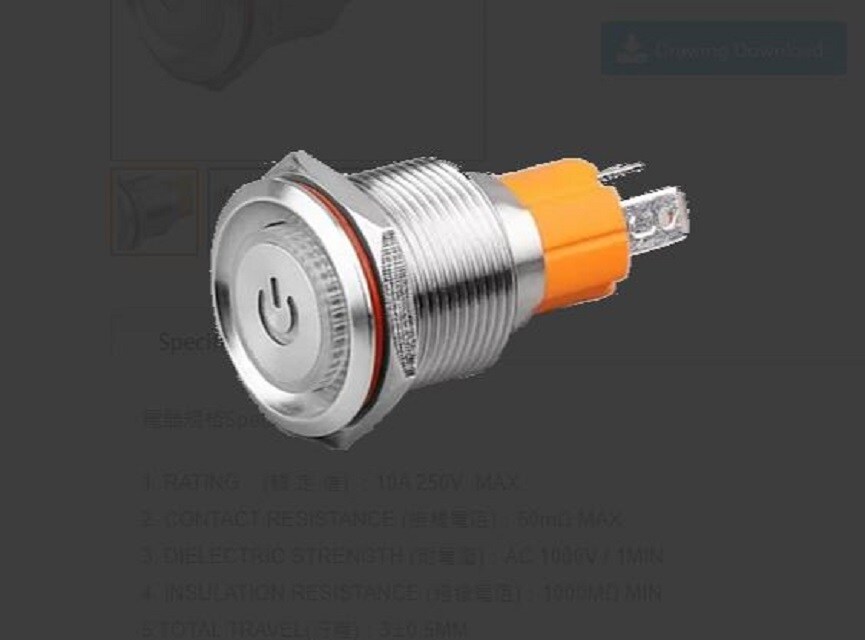Metal button switch | Taiwantrade