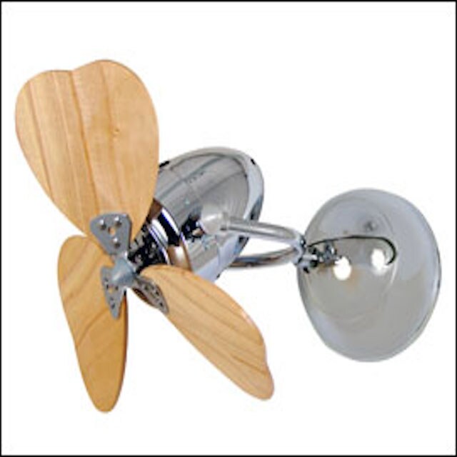 FINO-CHIC - Heart Indoor Wood Ceiling Fan (CHROME) | Taiwantrade