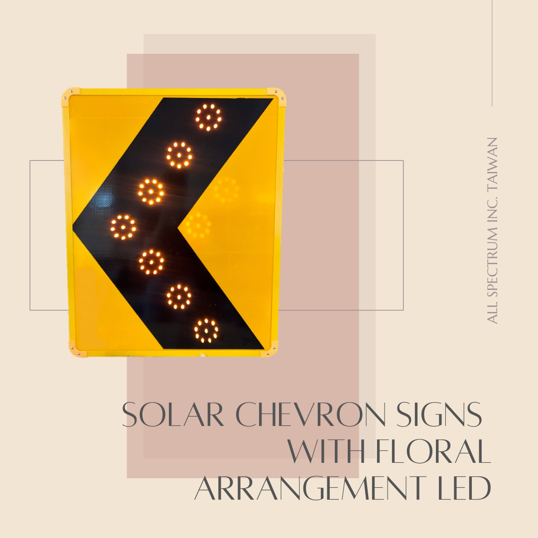 Solar Chevron Signs with Floral Arrangement LED | Taiwantrade