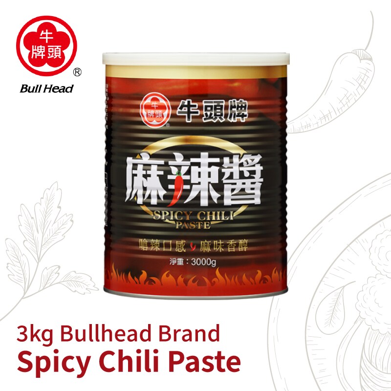 3kg Bullhead Brand Spicy Chili Paste, Business-Grade Spicy Sauce ...