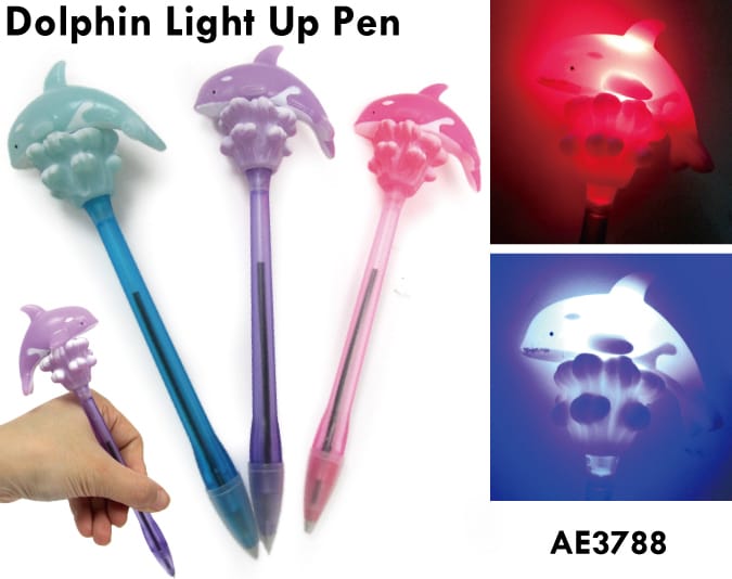 DOLPHIN LIGHT UP PEN | Taiwantrade