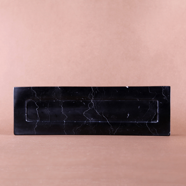 100% Natural Black Marble Rectangle Tray, Marble Rectangle Tray ...