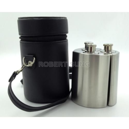 6oz*3pcs stainless steel triangle flask | Taiwantrade.com