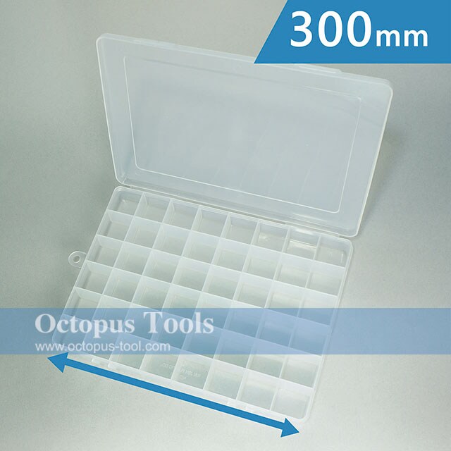 Plastic Compartment Box 48 Grids, Hanging Hole, 11.8x8.9x1.4 inch ...