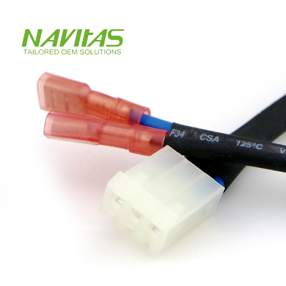 Molex Power Socket 3 pin Connector to Faston Terminals Cable Assembly ...