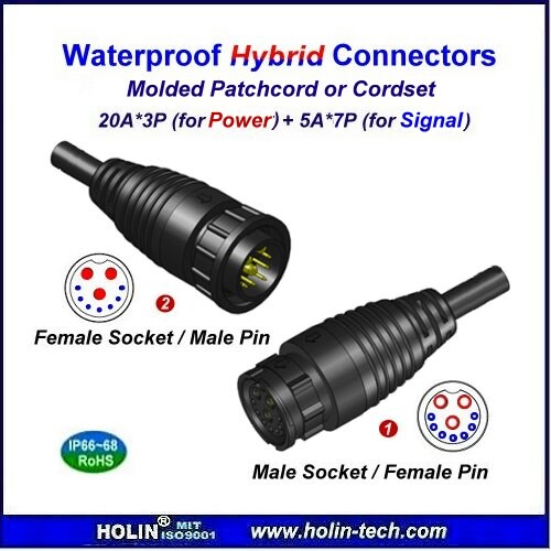 Power and Signal Hybrid Connector, Overmolded Type | Taiwantrade