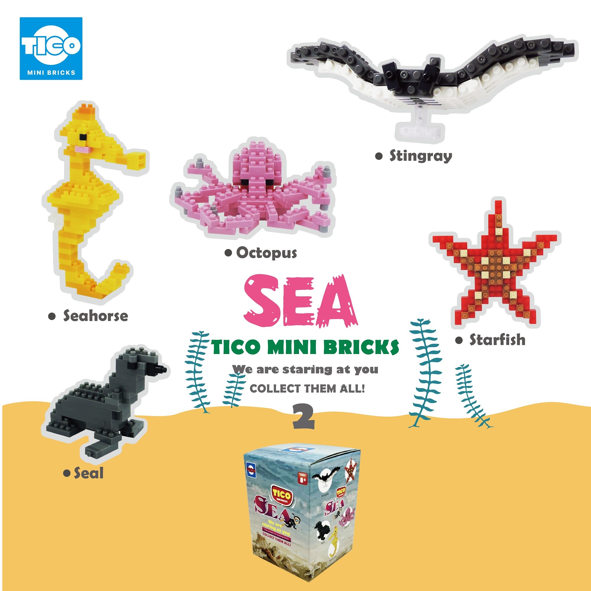 TICO MINI BRICKS - Sea Series 2 | Taiwantrade