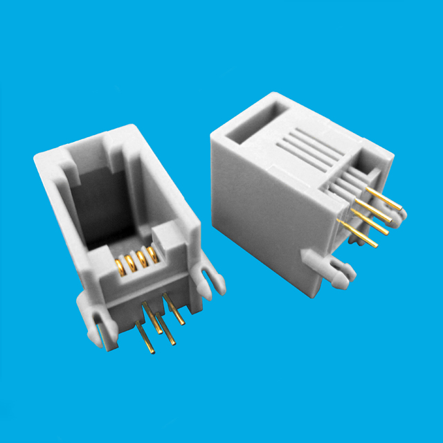 Modular jack unshielded pcb dip 90 4P4C | Taiwantrade