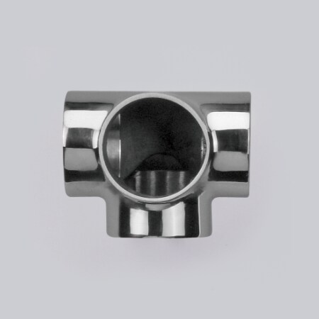 Stainless Steel Round Tube External 90degree T Connector 4 Way Out ...