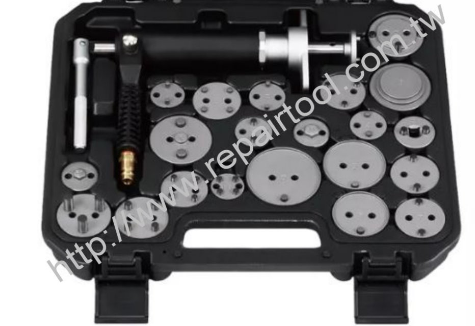 Air Powered Brake Caliper Piston Wind Back Tool Set (22Pcs) | Taiwantrade