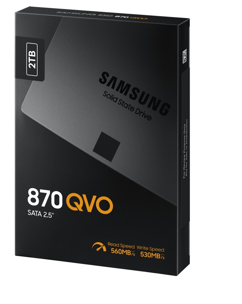 Samsung SSD 870 QVO Series 2.5" 2TB 2.0TB SATA III 3D NAND Internal MZ ...