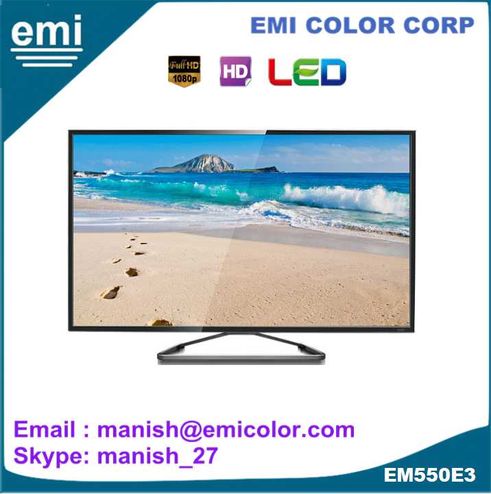 55 inch TV, 1080P LED TV, A grade panel support 1920*1080, Full HD TV ...