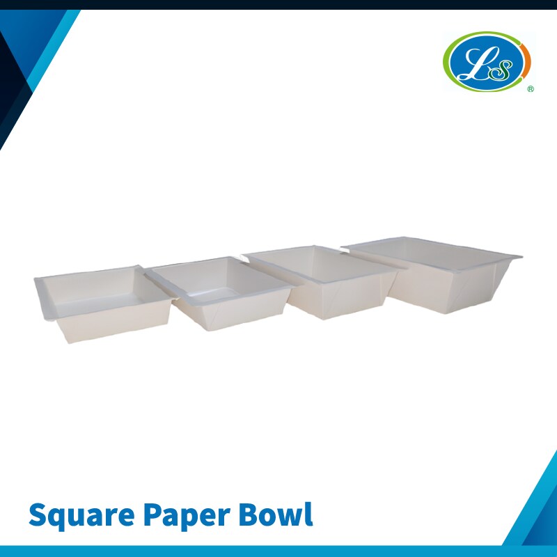Square Paper Bowl, Eco-friendly Takeaway Disposable Container, Custom ...