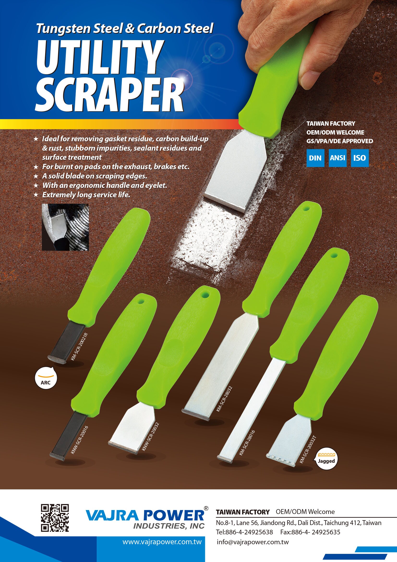 Multi-function Stainless Steel Scraper #Tungsten Carbide Scraper ...