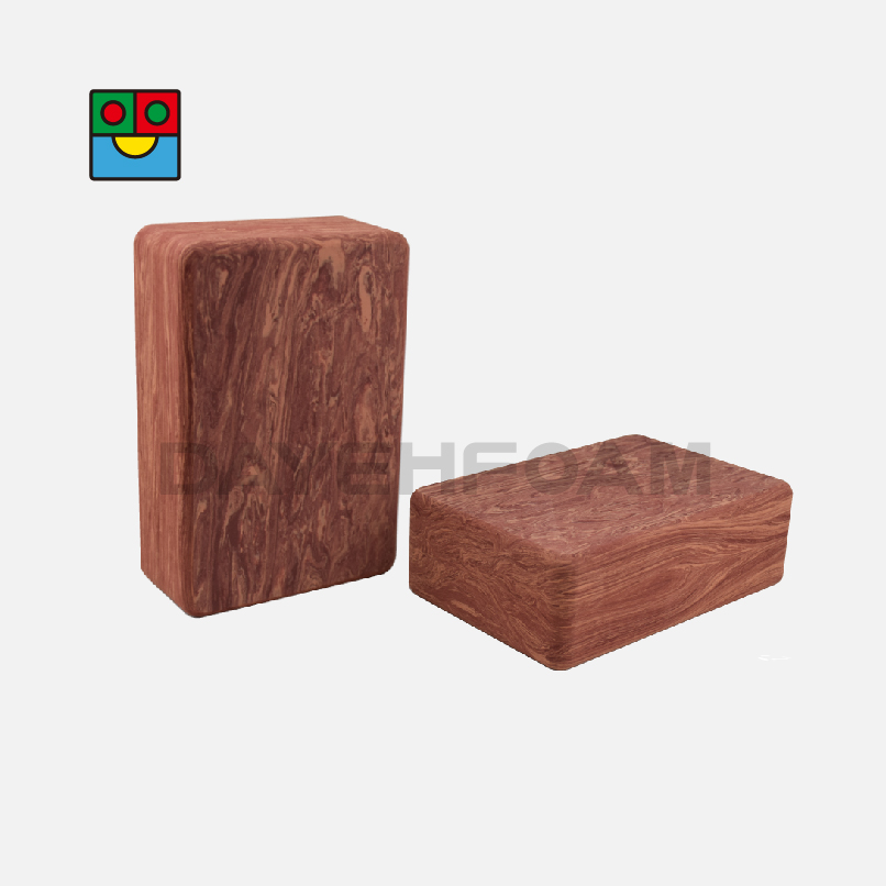 Yoga Brick Block,Wood-like,9x6x3 inches ,high density EVA foam 50D ...