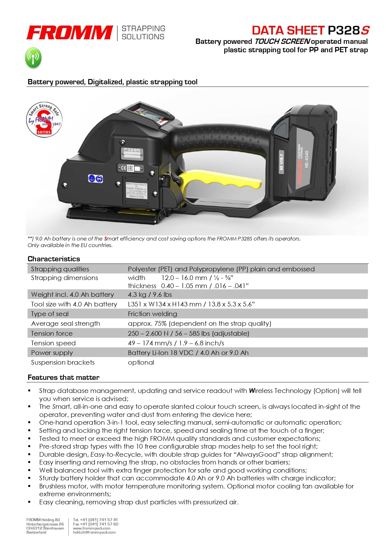Battery Strapping Machine_FROMM P328S | Taiwantrade.com