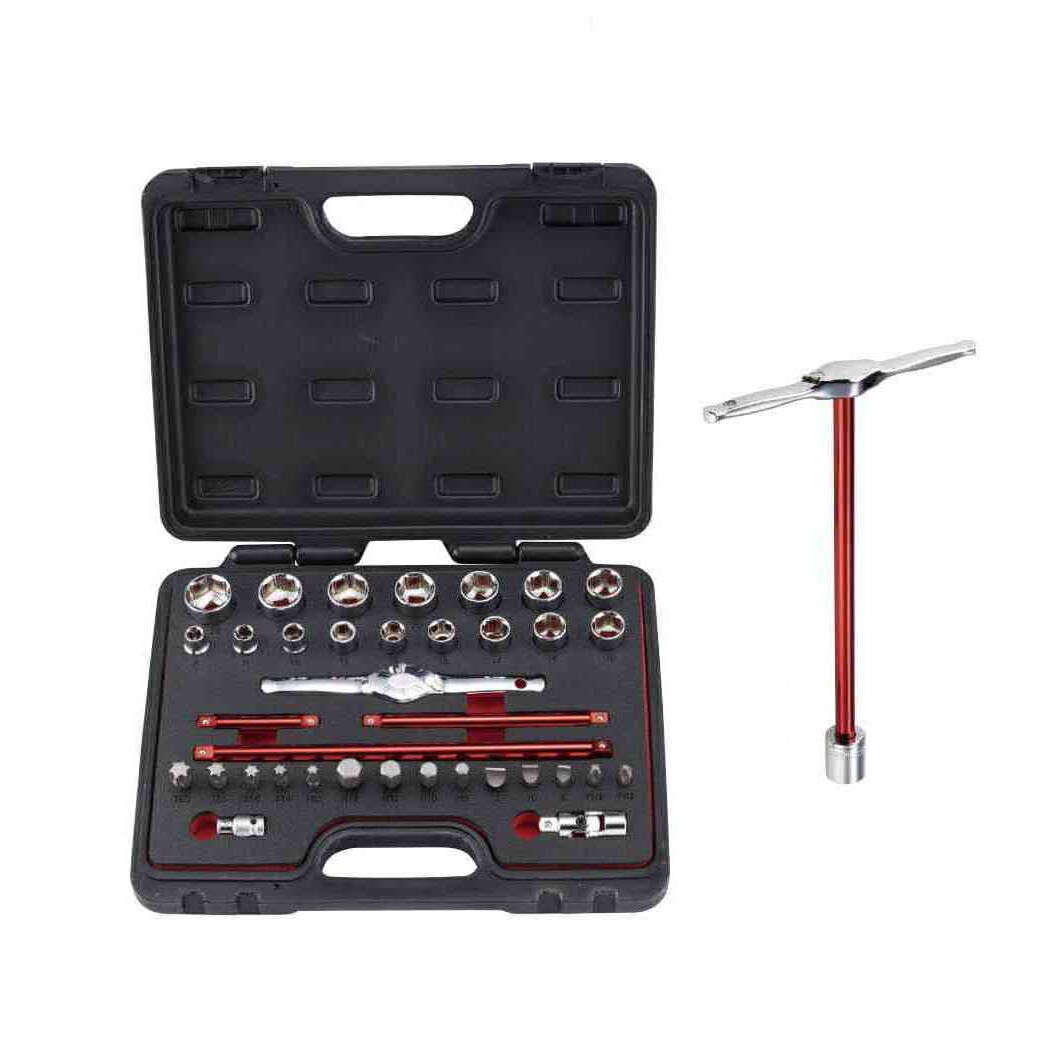 36Pcs 3/8" Dr. T-Type Handle Ratchet Wrench Tool Sets | Taiwantrade