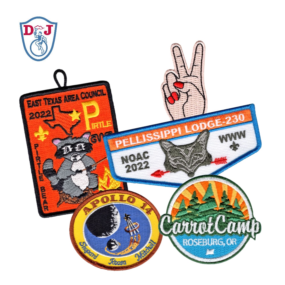 Customized Made Logo Cloth Embroidery Badge Emblem for Uniforms ...
