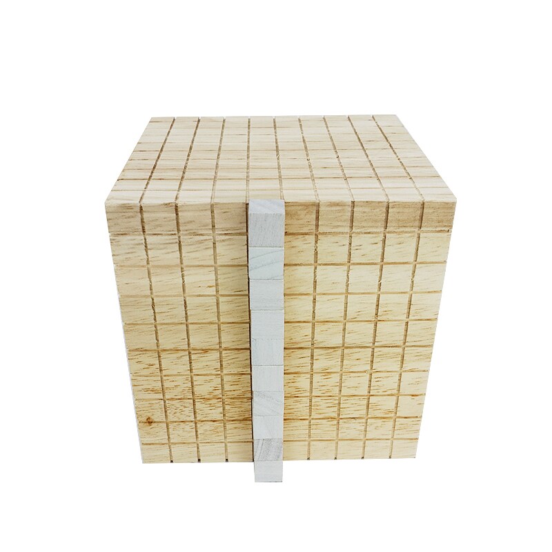 Wooden Decimeter Cube 10x10x10 | Taiwantrade.com