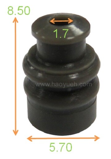 7158-3007-10 (HY1301) Wire Seals For Connector, Iron Gray, Yazaki ...