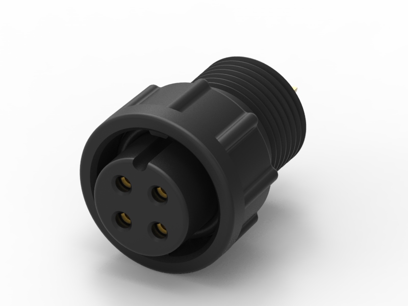 WP B SIZE(Female Connector/Female Pin) 4PIN Molded with Cable(Lock ...