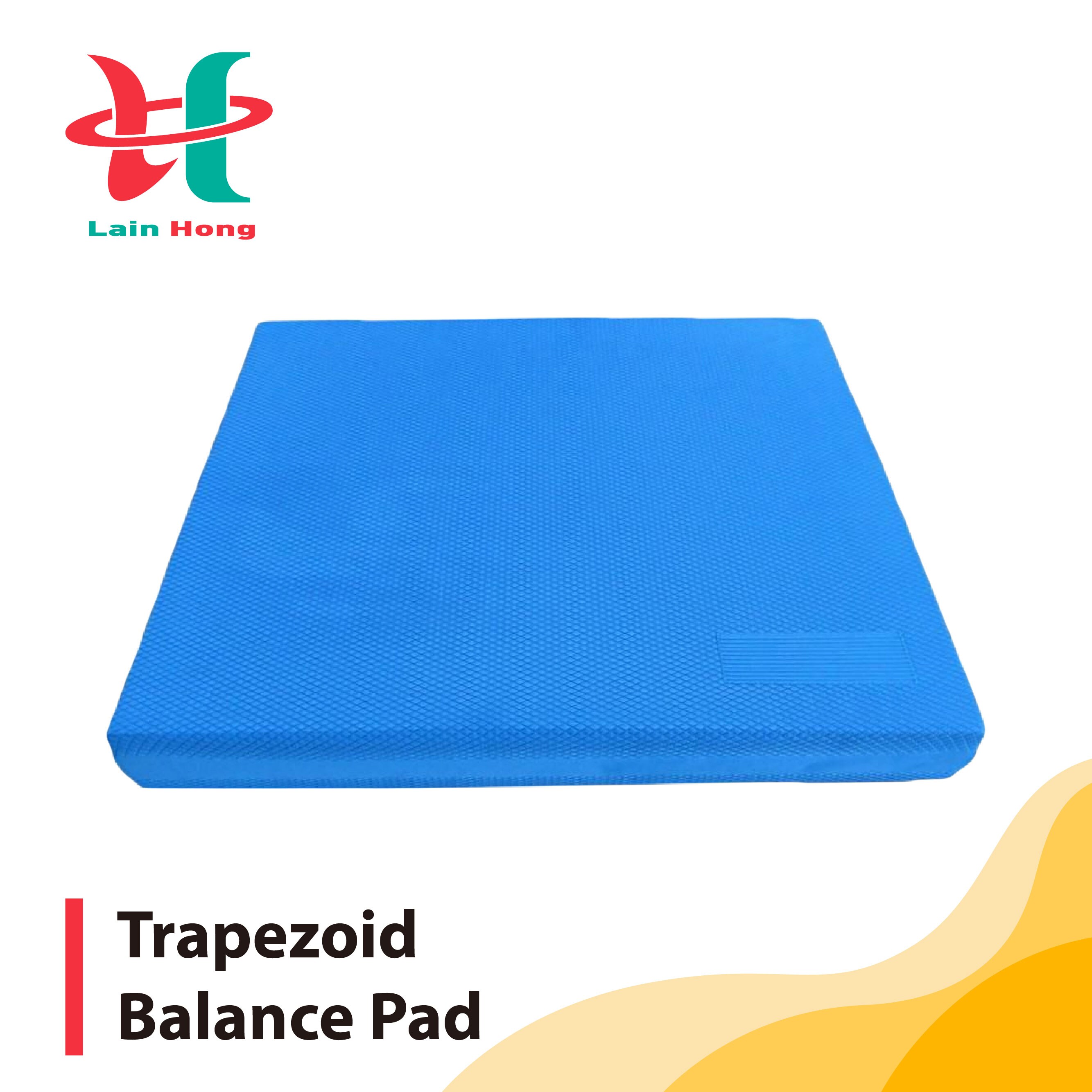 Trapezoid Foam Balance Exercise Pad, Stability Fitness Trainer Cushion ...