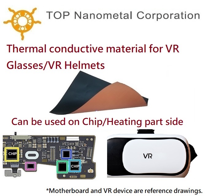 Thermal conductive material for VR Glasses/ VR Helmets, Matel type ...