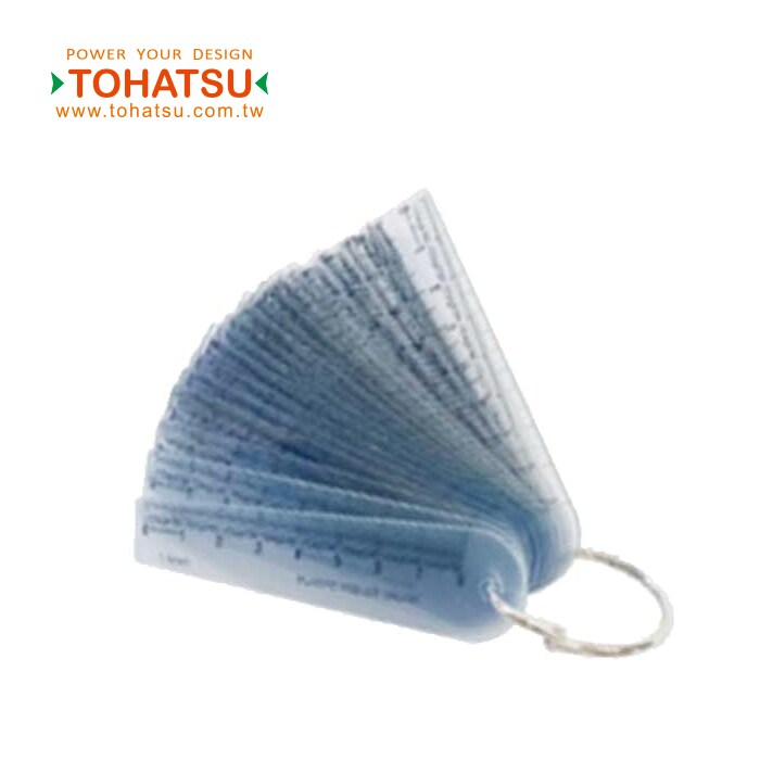 Plastic Feeler Gauge 0.05-2.0mm 27 Blades Thickness Gap Filler ...