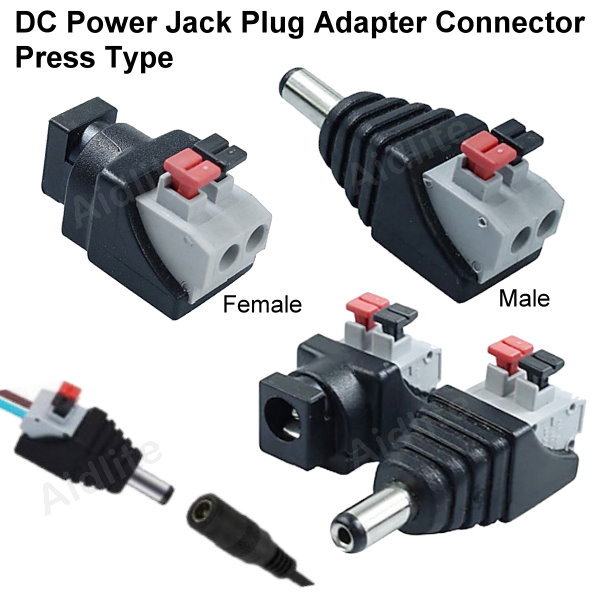SLC-DM(F)2P DC Power Jack Plug Adapter Connector Press Type | Taiwantrade