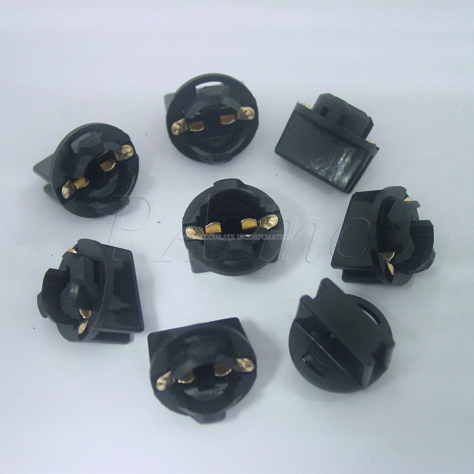 50PCS T10 #555 LED Bulb Socket Twist Lock Wedge Instrument Base for ...