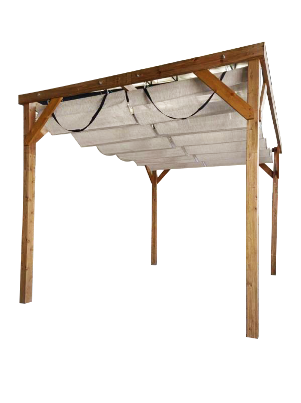 10 X 10 Adjustable Canopy Design Wooden Deck Pergola Kit | Taiwantrade