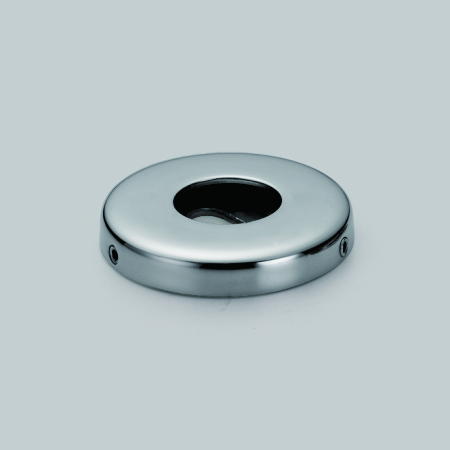 Stainless Steel Round Tube Base Plate with Cover - Screw Invisible ...