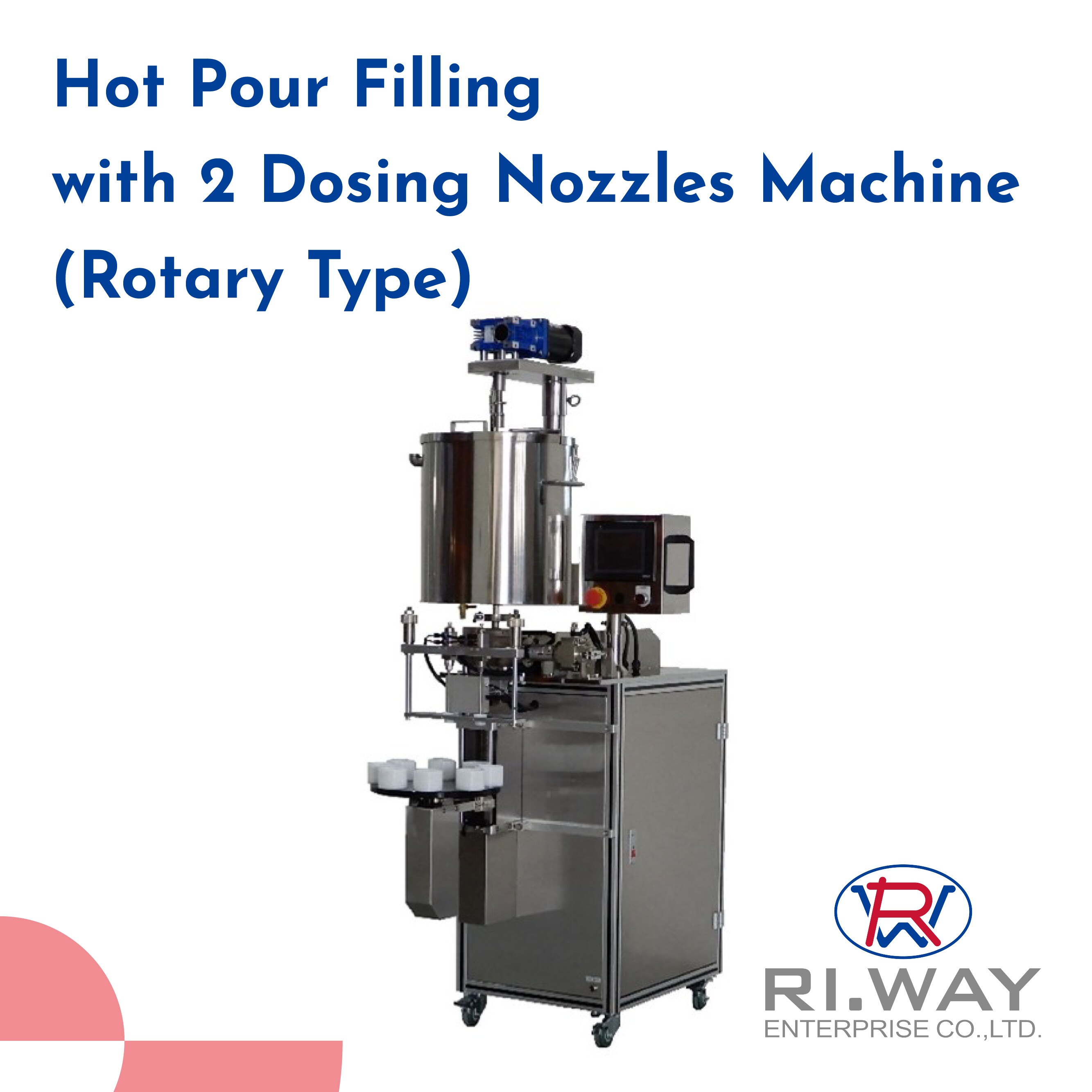 Rotary Hot Pour Filling with 2 Dosing Nozzles Machine for Cosmetic ...